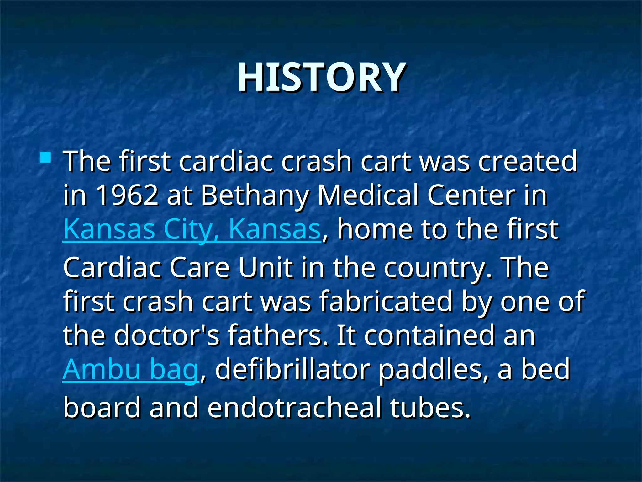 CRASH CART TROLLEY USED DURING CPR OR EMERGENCY | PPT