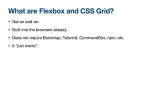Crash Course in CSS Grid plus FlexBox - Nolan Erck | PPT