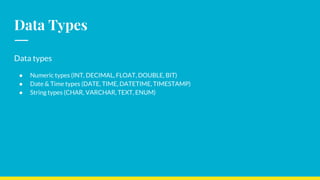 Crash course in sql | PPT