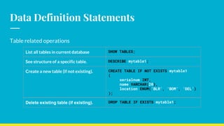Crash course in sql | PPT
