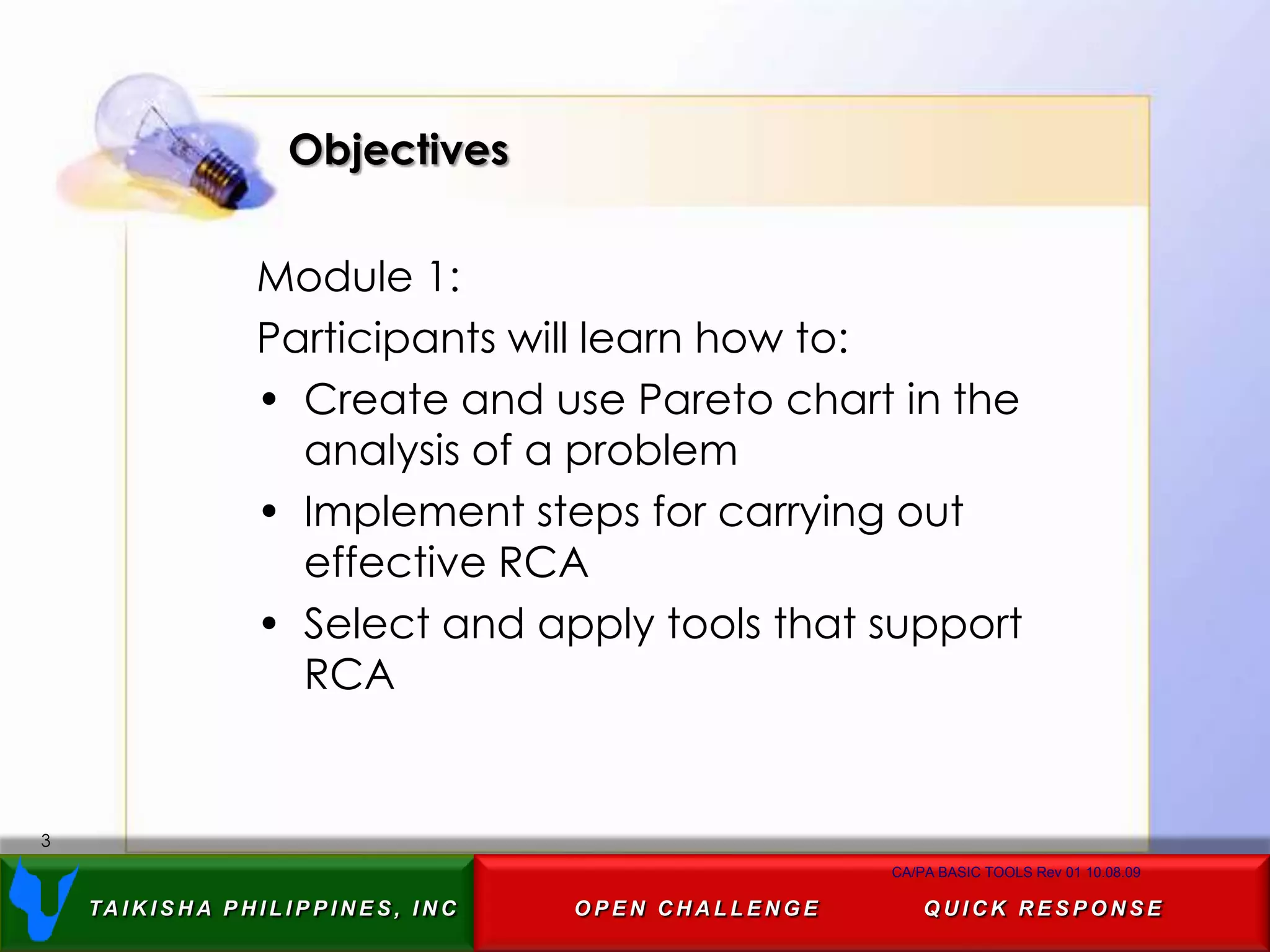 Crash Course Rca Training Rev 01 | PPTX
