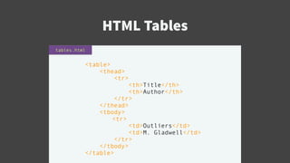 Crash Course Web - HTML Presentation | PPT