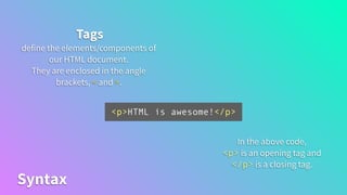 Crash Course Web - HTML Presentation | PPT