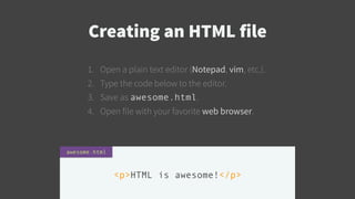 Crash Course Web - HTML Presentation | PPT