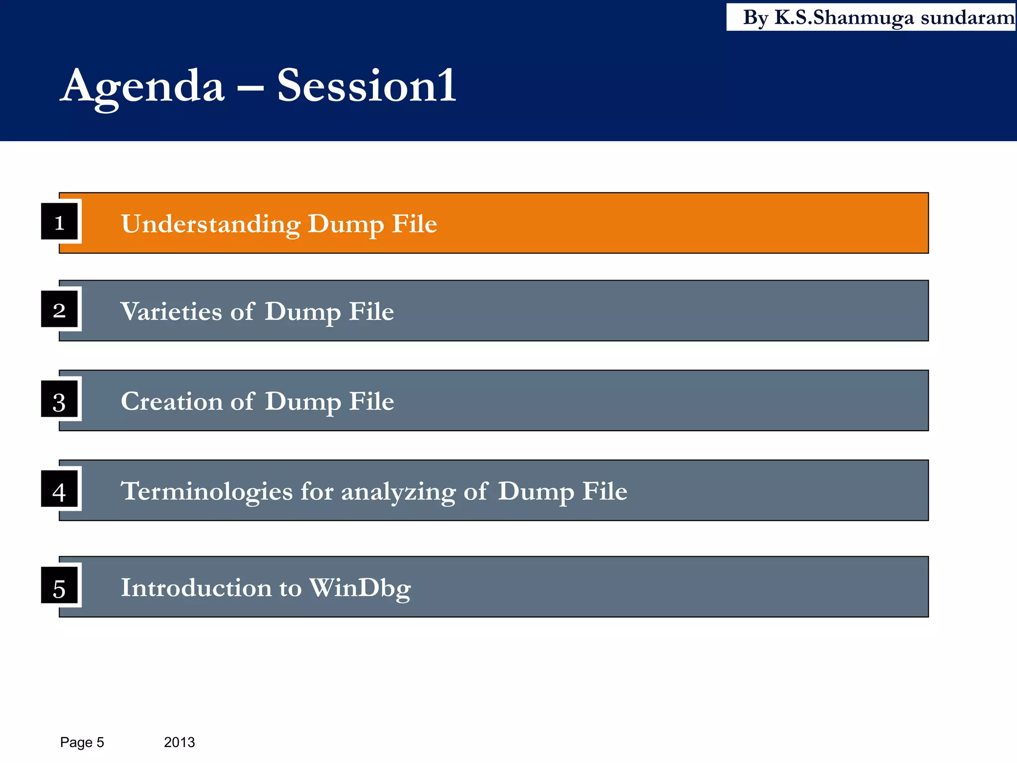 Crash (or) Hang dump analysis using WinDbg in Windows platform by K.S.Shanmugasundaram | PDF