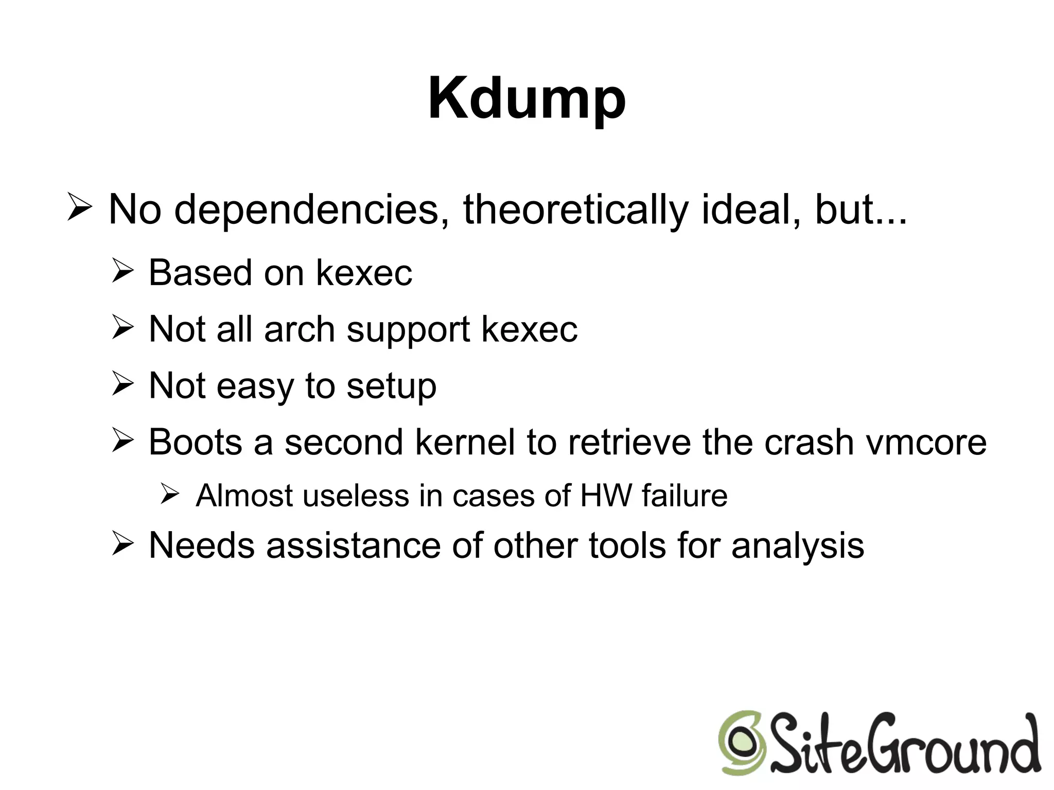Linux Kernel Crashdump | ODP | Operating Systems | Computer Software and Applications