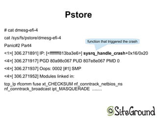 Linux Kernel Crashdump | ODP | Operating Systems | Computer Software and Applications