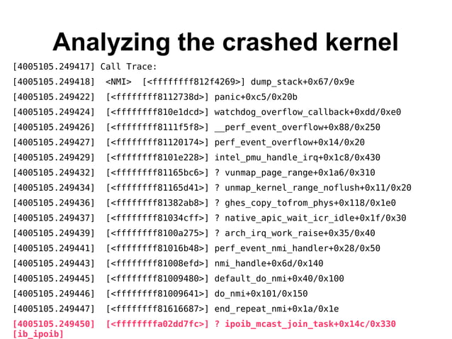 Linux Kernel Crashdump | ODP | Operating Systems | Computer Software ...