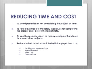 Crashing and cost plan-cpm | PPTX