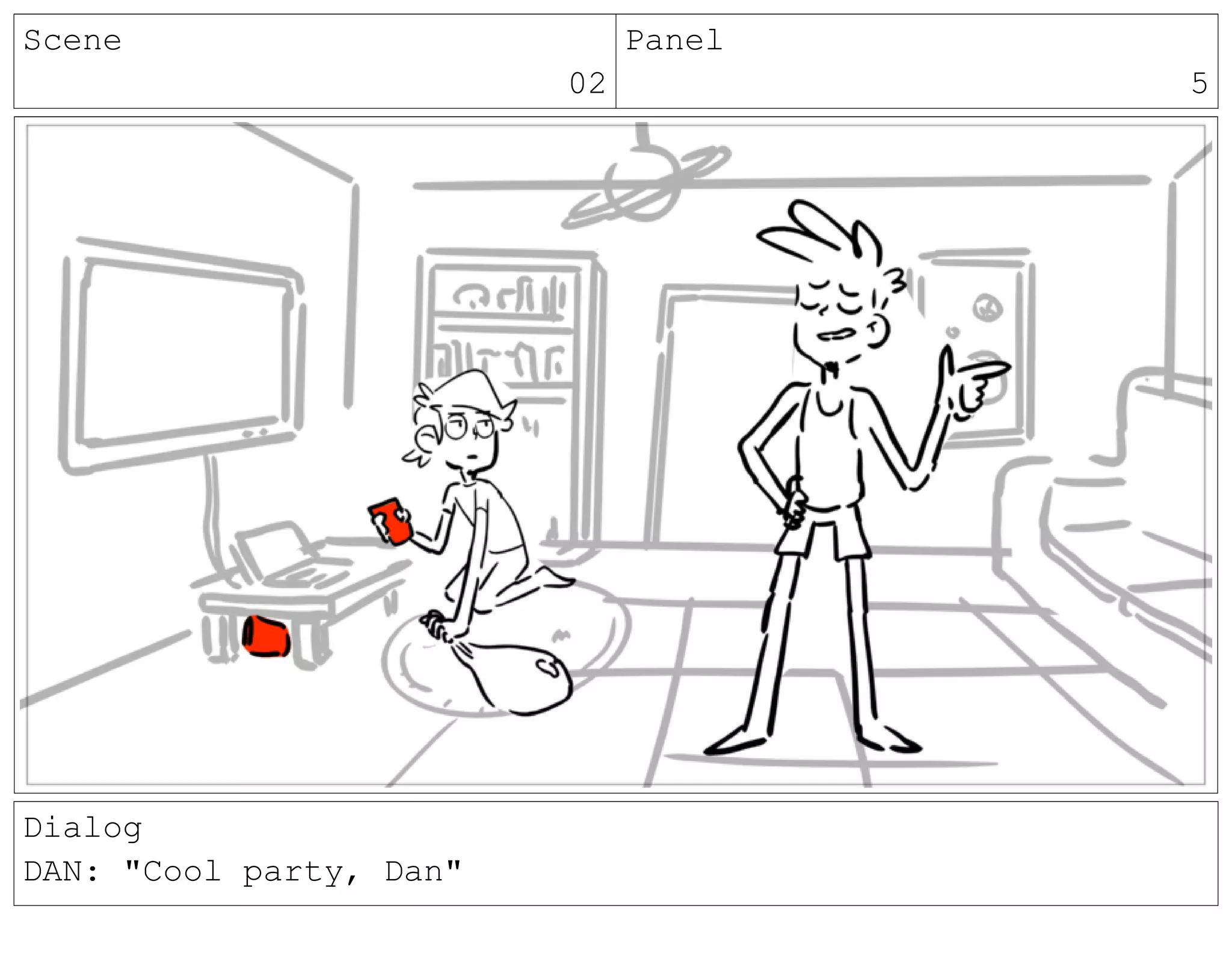 Crash Party - Storyboard by Blandine Mocaer | PPT