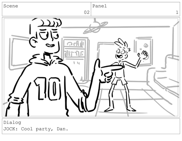 Crash Party - Storyboard by Blandine Mocaer | PPT