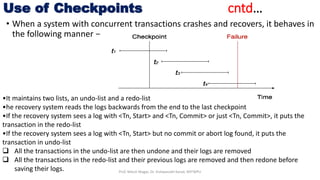 Crash recovery in database | PPTX