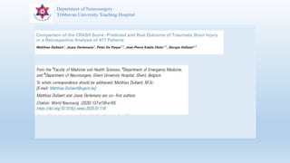 Crash score in tbi | PPT