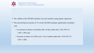 Crash score in tbi | PPTX
