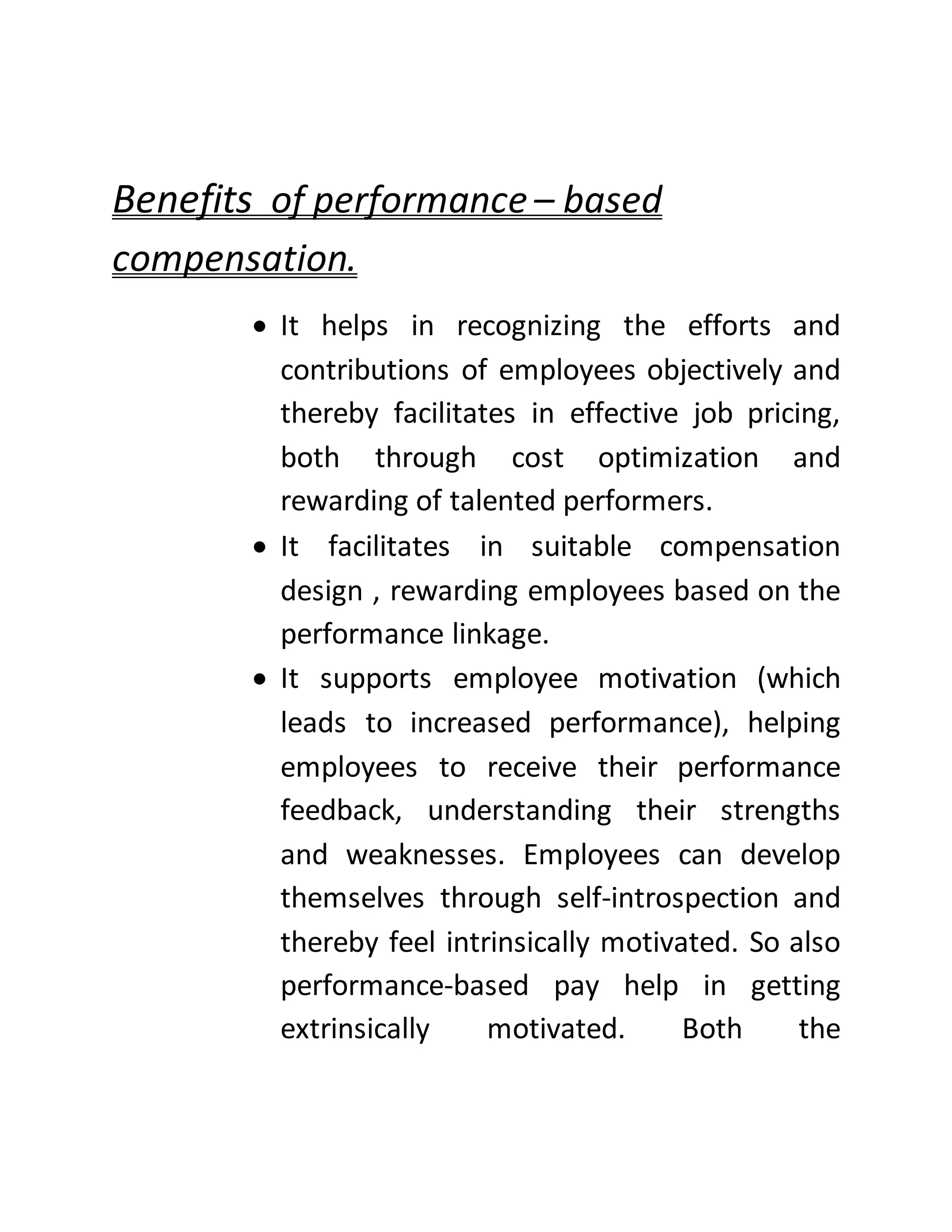 Performance – linked compensation | DOCX