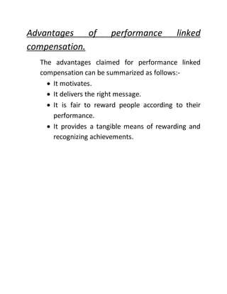 Performance – linked compensation | DOCX