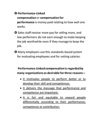 Performance – linked compensation | DOCX