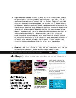 Ad Age web site analysis | PDF