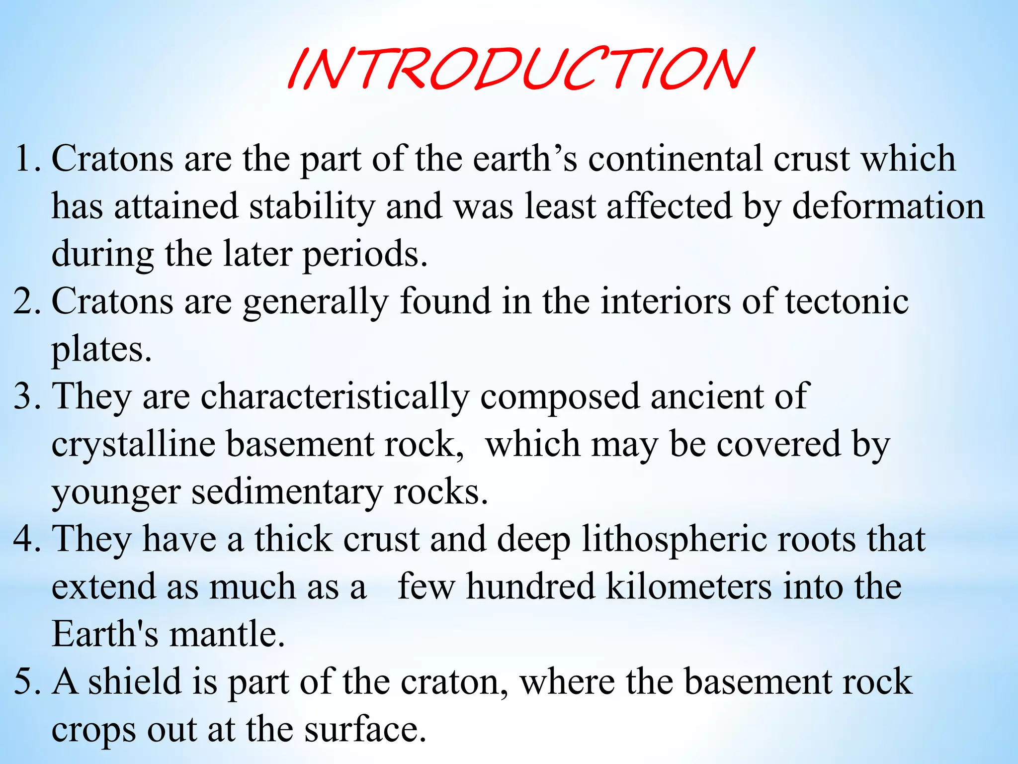 Cratons of india | PPTX