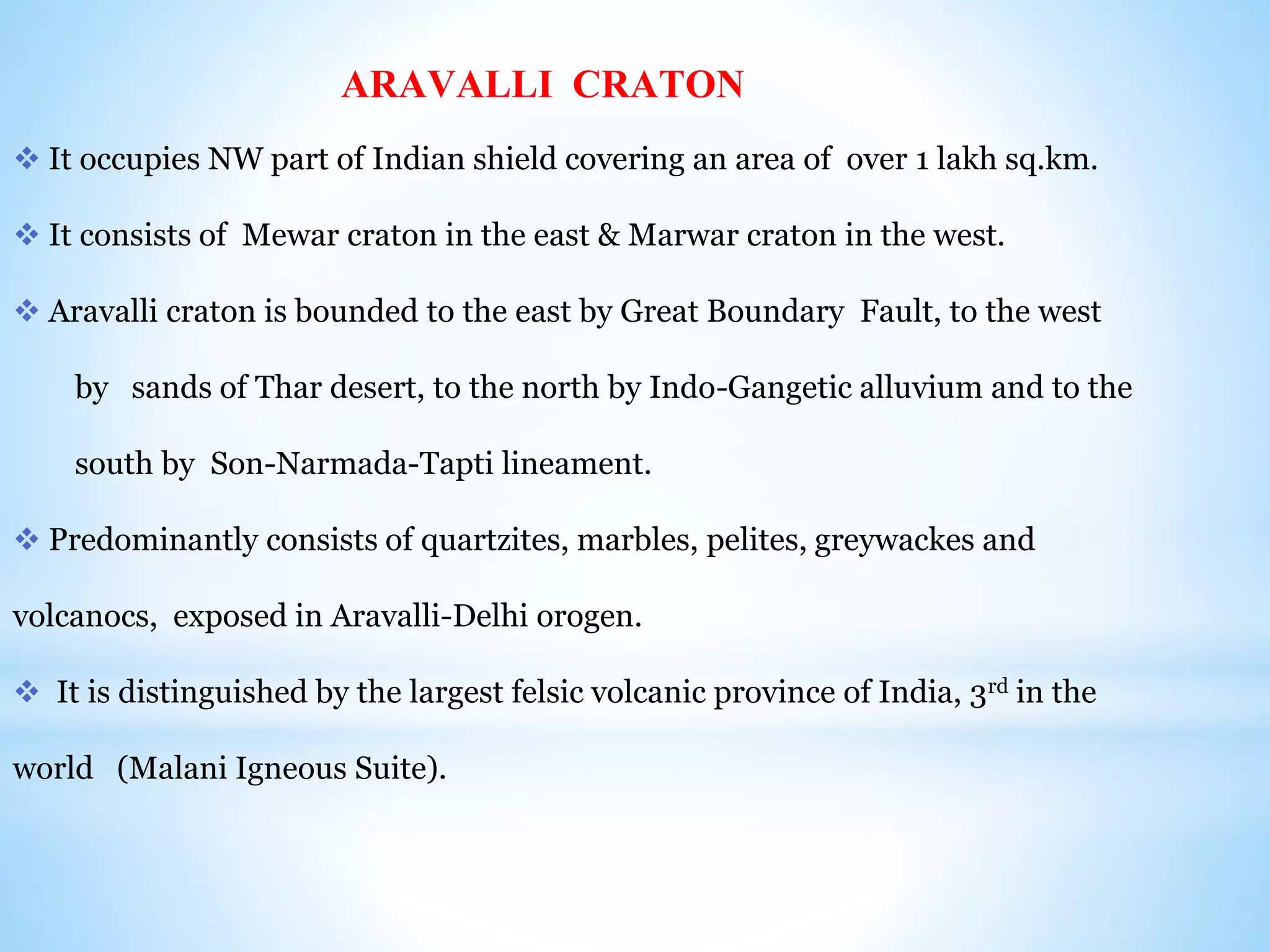 Cratons of india | PPTX