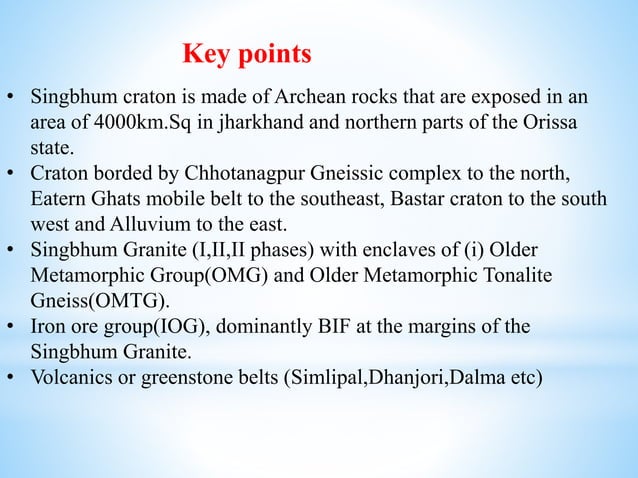 Cratons of india | PPTX | Geology | Science
