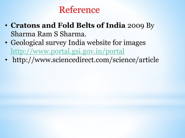 Cratons of india | PPTX | Geology | Science