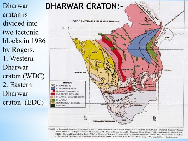 Cratons of india | PPTX | Geology | Science