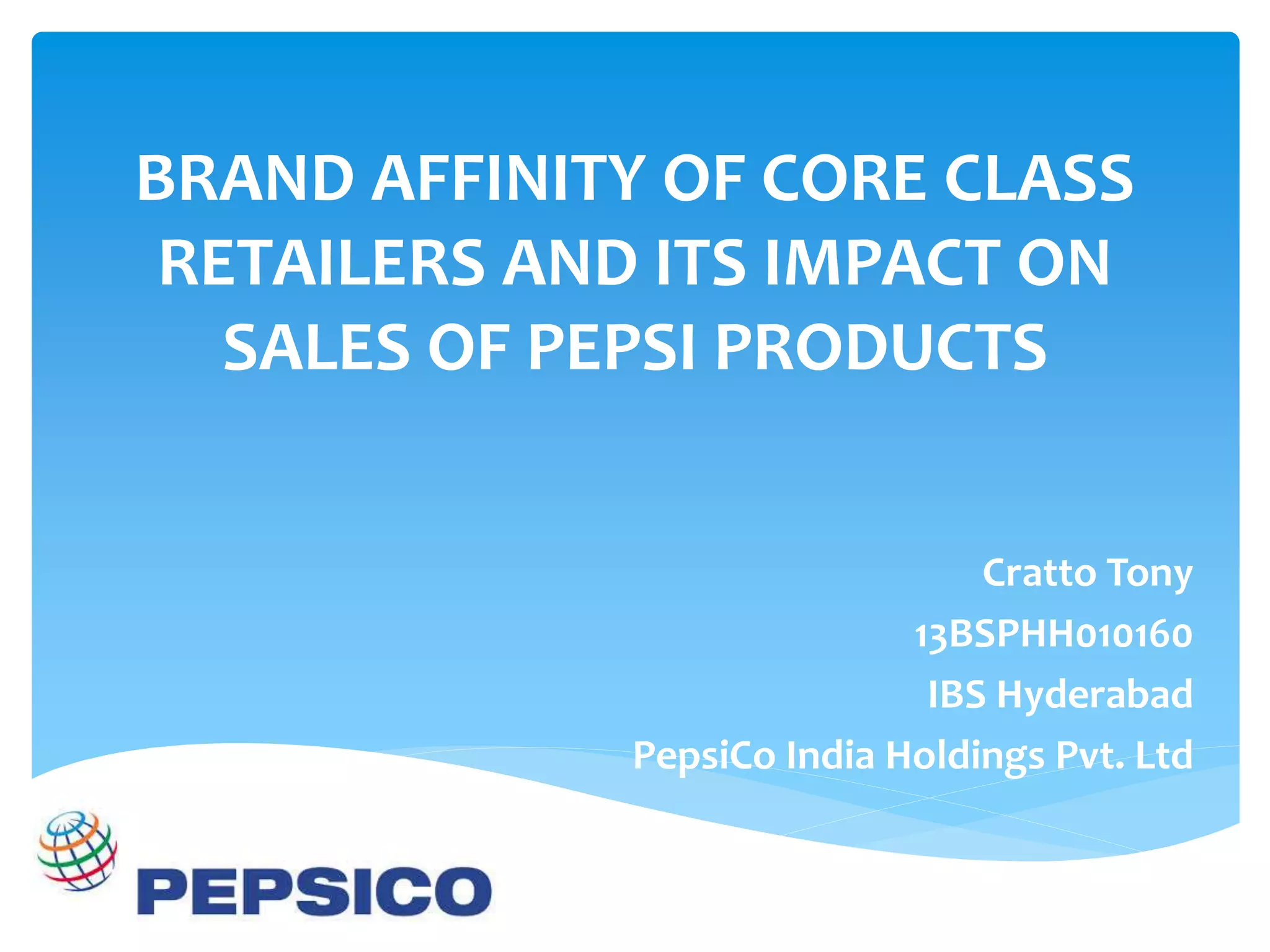 PepsiCo Brand Affinity | PPTX