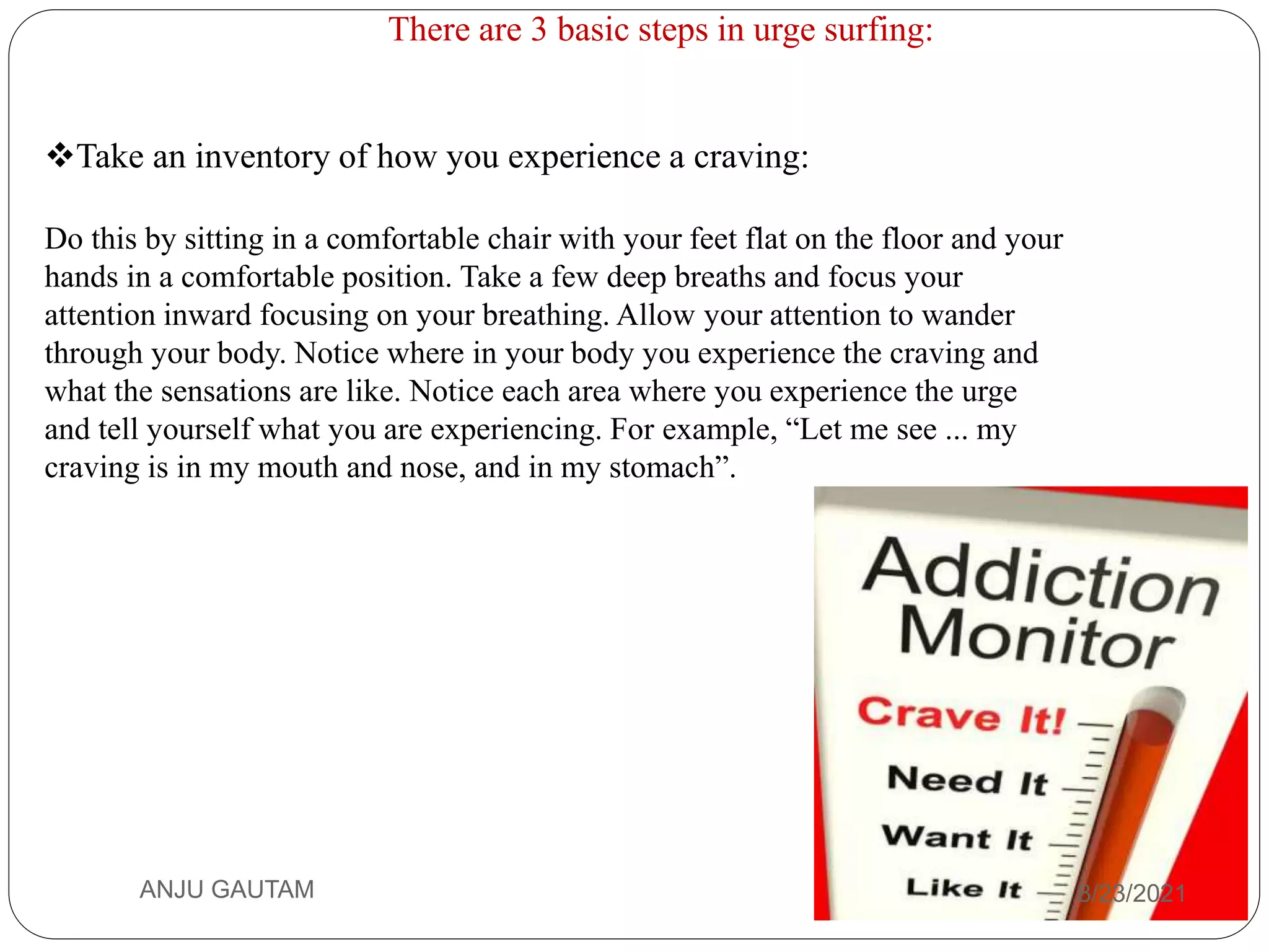 Managing Cravings & triggers | PPTX