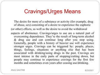Managing Cravings & triggers | PPTX