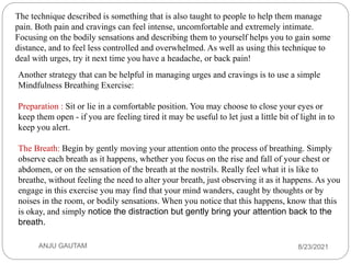 Managing Cravings & triggers | PPTX