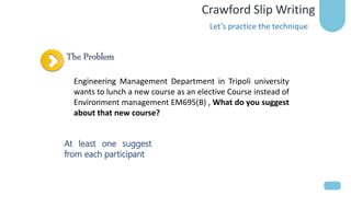Crawford slip writing | PPTX