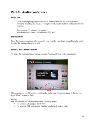 Smart Classroom Student Manual | PDF