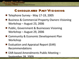 Crawfordville Town Plan Draft Report Chamber | PPT | Developmental ...