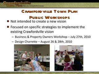 Crawfordville Town Plan Draft Report Chamber | PPT | Developmental ...