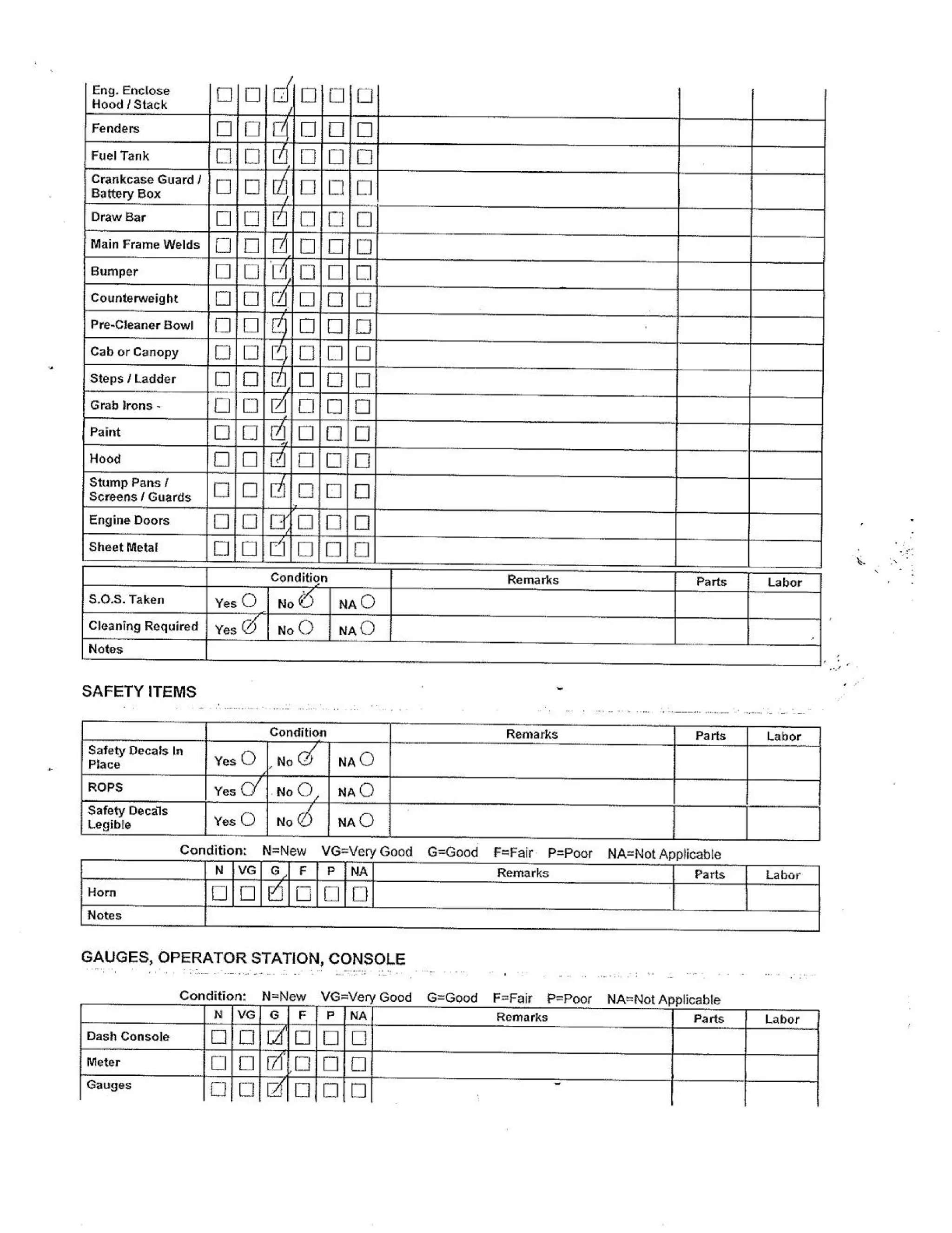 CRAWLER DOZERS CAT D6R-XL GJB00707 INSPECTION REPORT | PDF