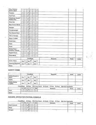 CRAWLER DOZERS CAT D6R-XL GJB00707 INSPECTION REPORT | PDF