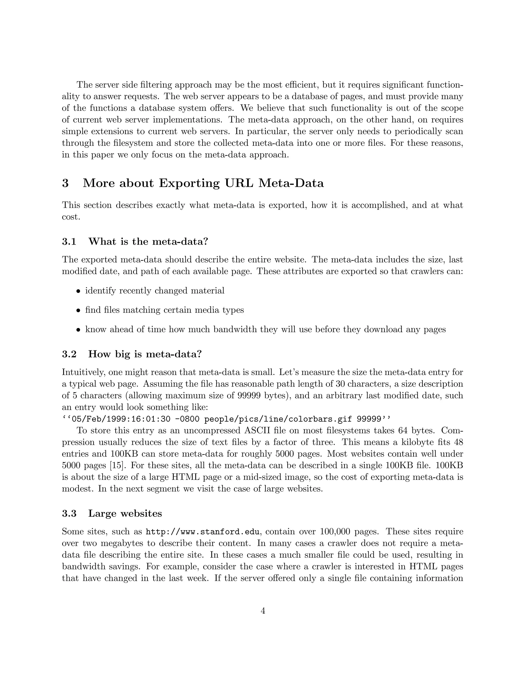 Crawler-Friendly Web Servers | PDF