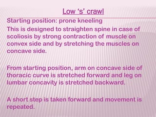 crawling exercises in physiotherapy..... | PPTX