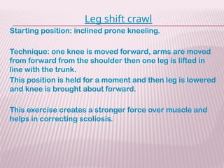 crawling exercises in physiotherapy..... | PPTX