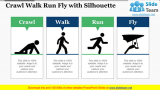 Crawl Walk Run Fly Arrow Pointer | PPT