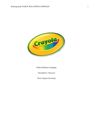 Crayola PR campaign | PDF