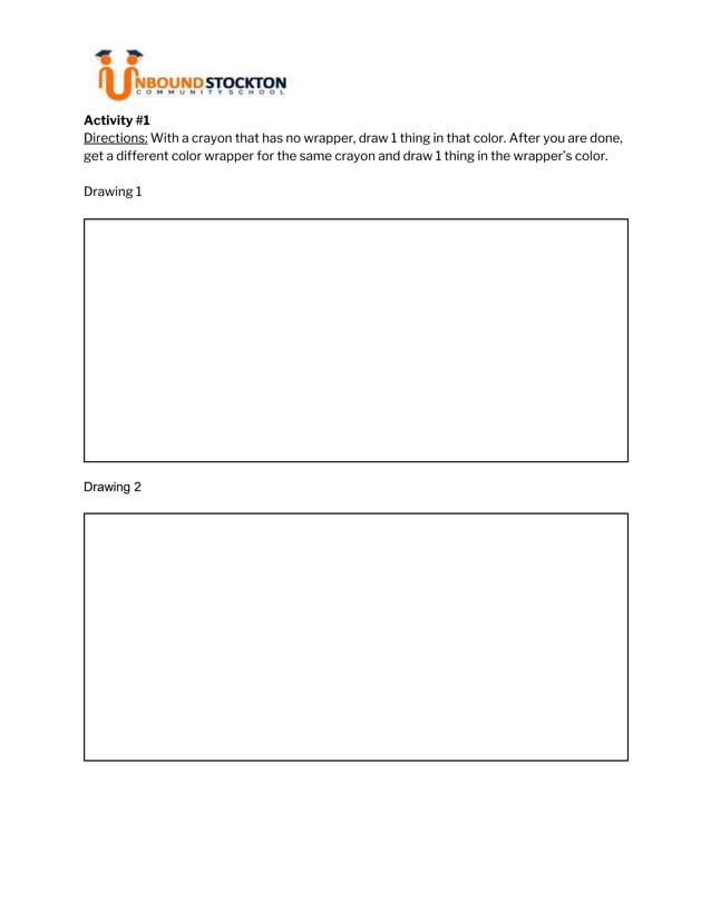 Crayon Activity Handout For the Crayon A | PDF