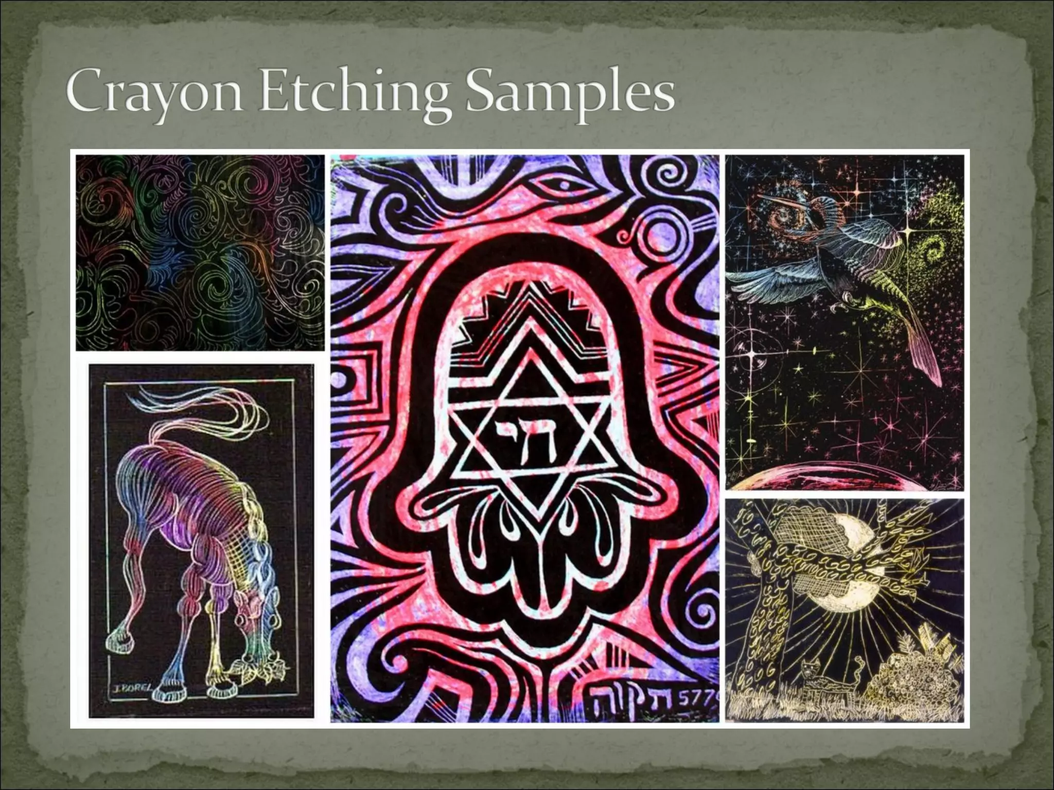 Crayon etching | PPT