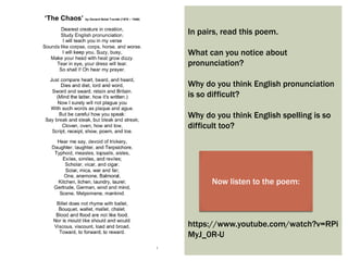 Crazy english pronunciation | PPTX