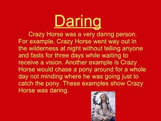 Crazy horse power point | PPT