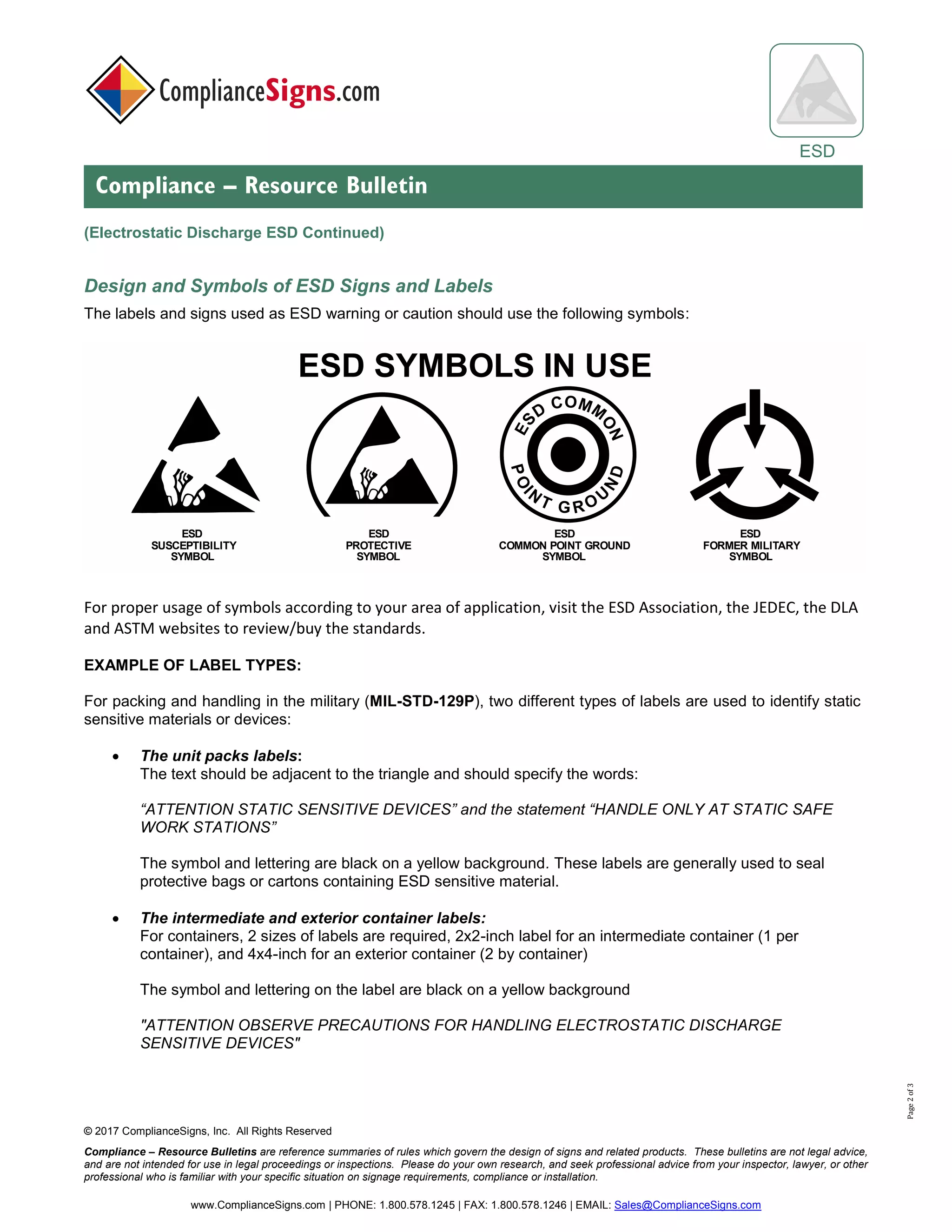 Electrostatic Discharge (ESD) Resources | PDF