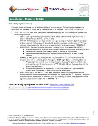 Exit & Entry Sign Resources | PDF | Travel Preparation and Advice | Travel