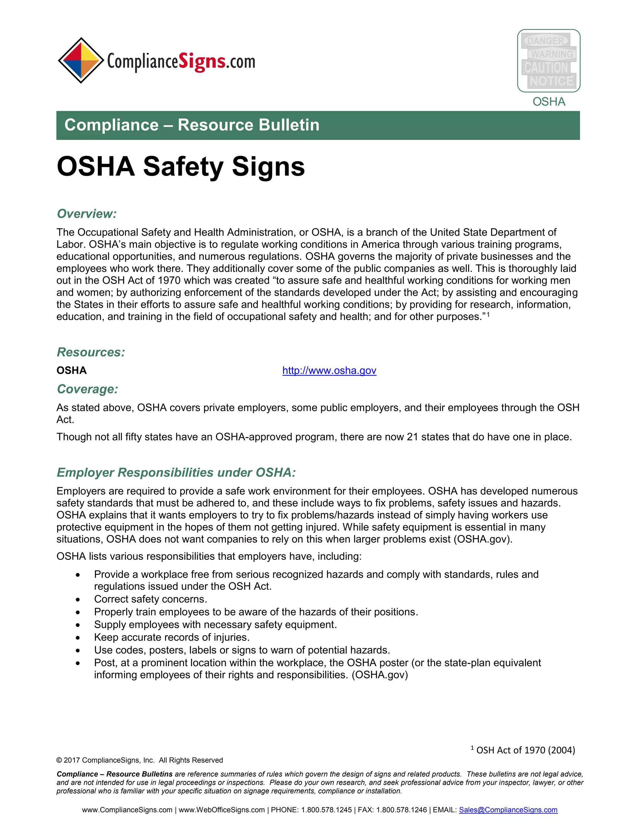 OSHA Safety Signs and Labels | PDF | First Aid | Injuries