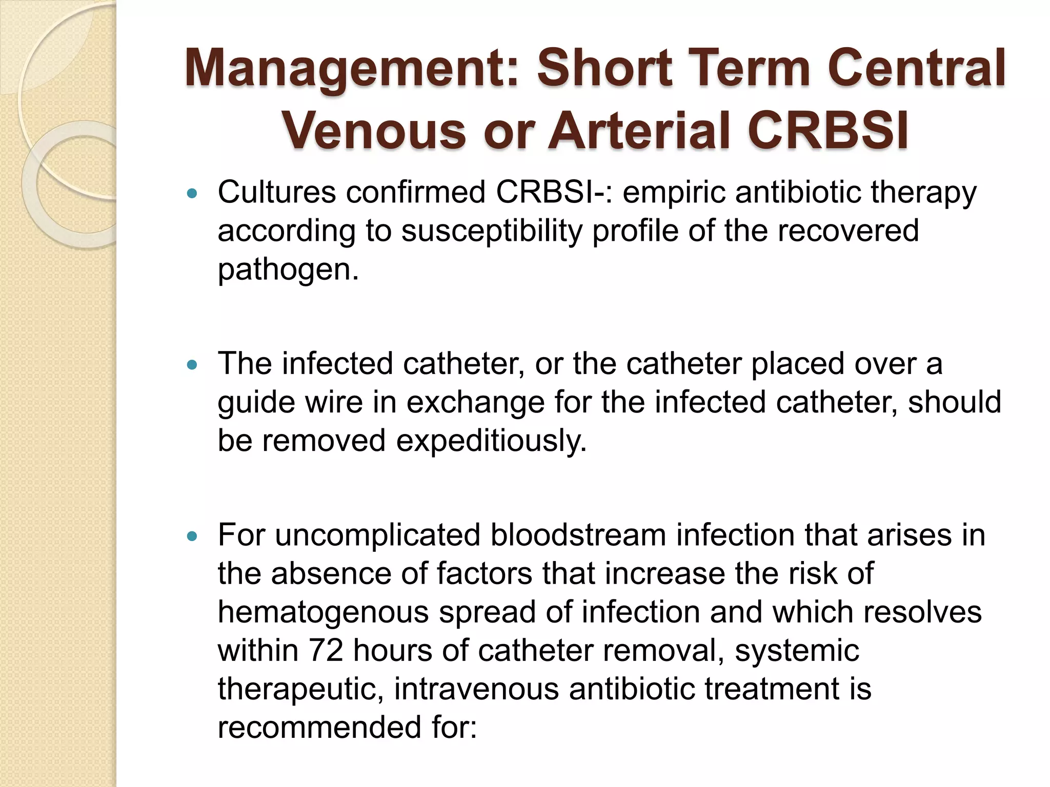 catheter related blood stream infections-complete material | PPTX